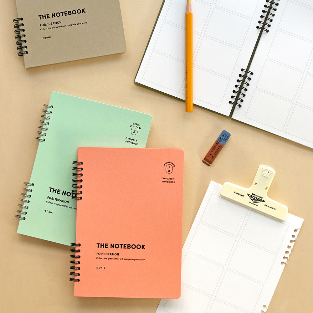 Iconic A5 Ideation Storyboard Notebook – 140 Pages, Flat-Folding