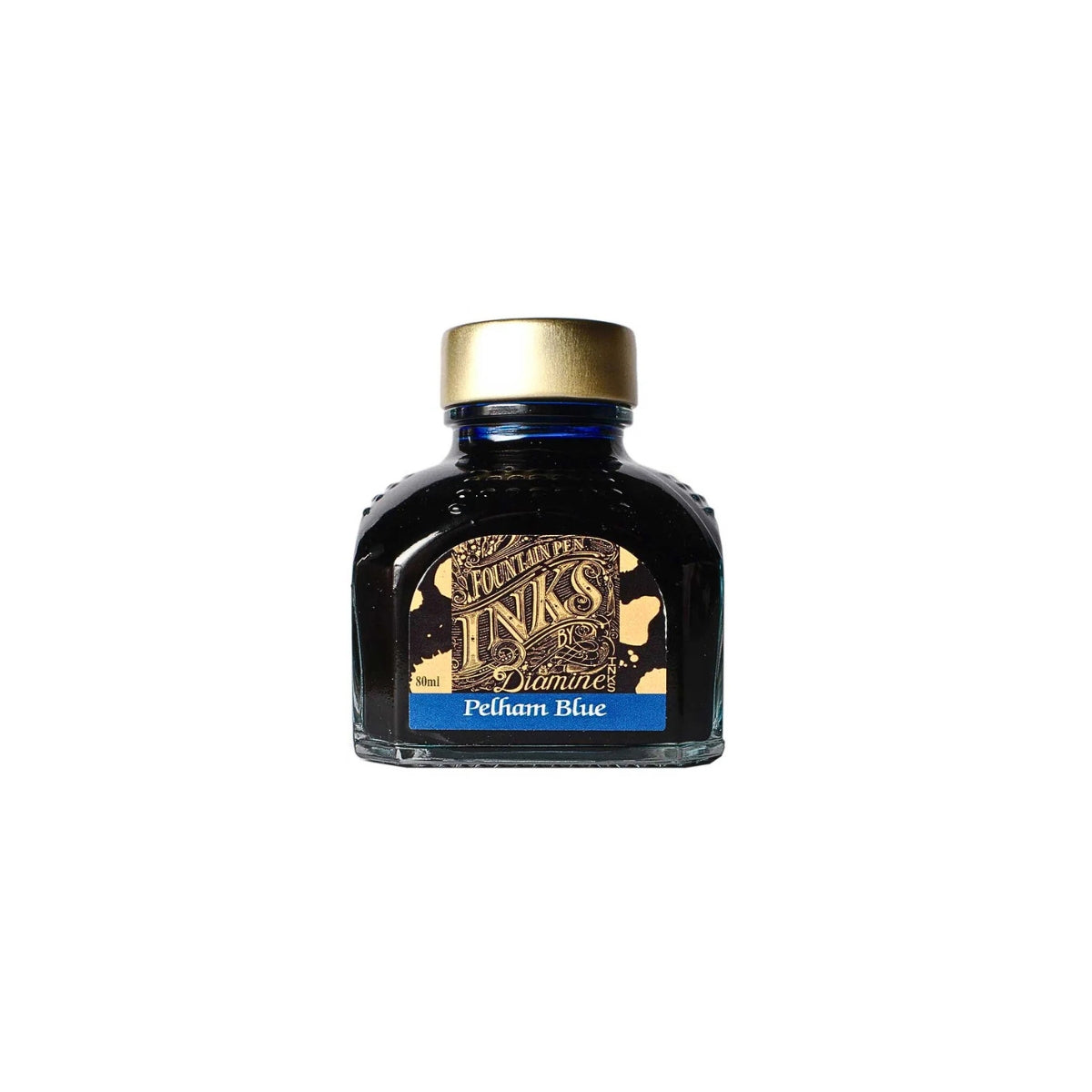 Diamine Fountain Pen Ink – Oxford Blue 80ml Glass Bottle