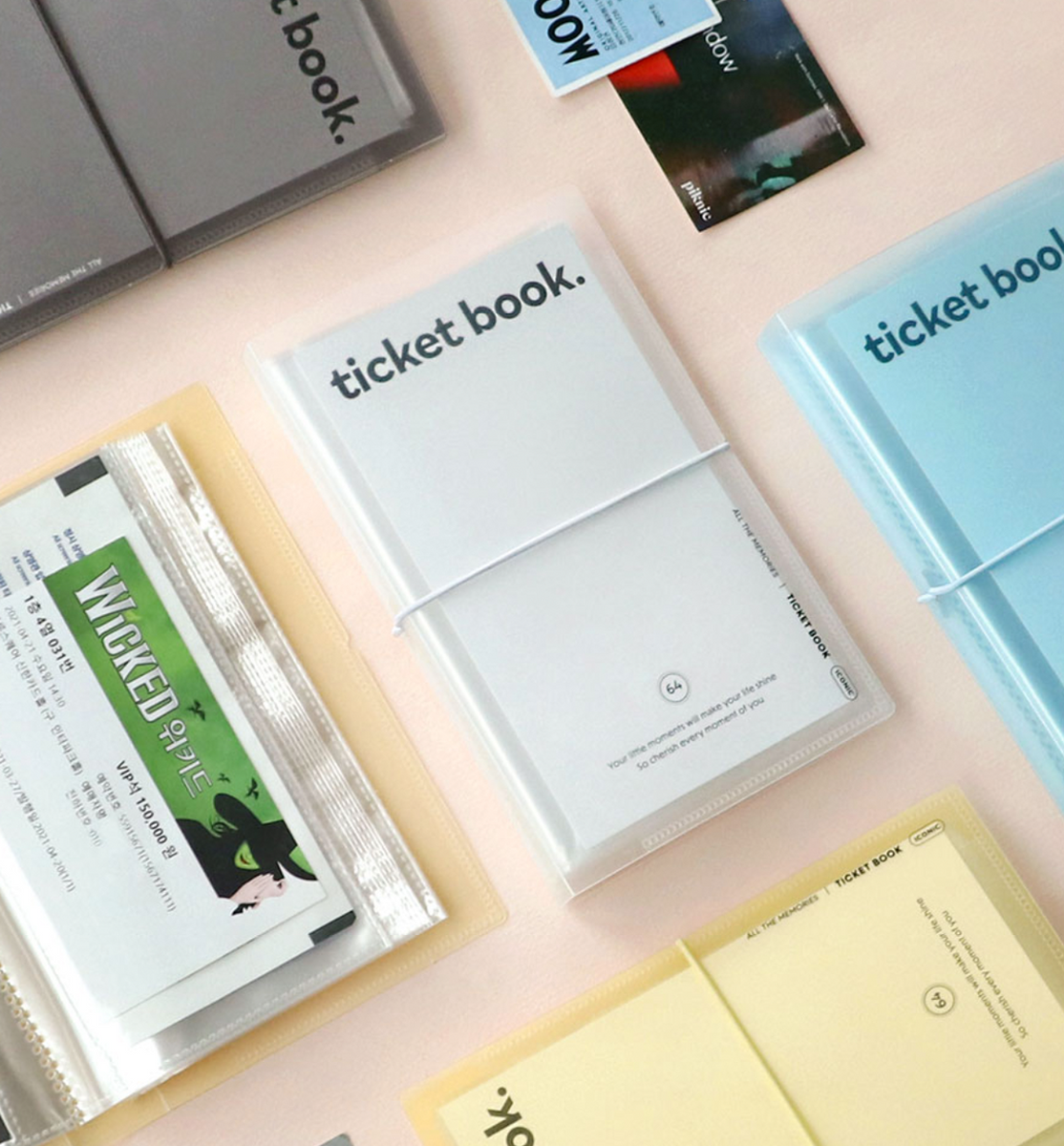 Iconic Collect Ticket Book – 64 Pockets with Stickers