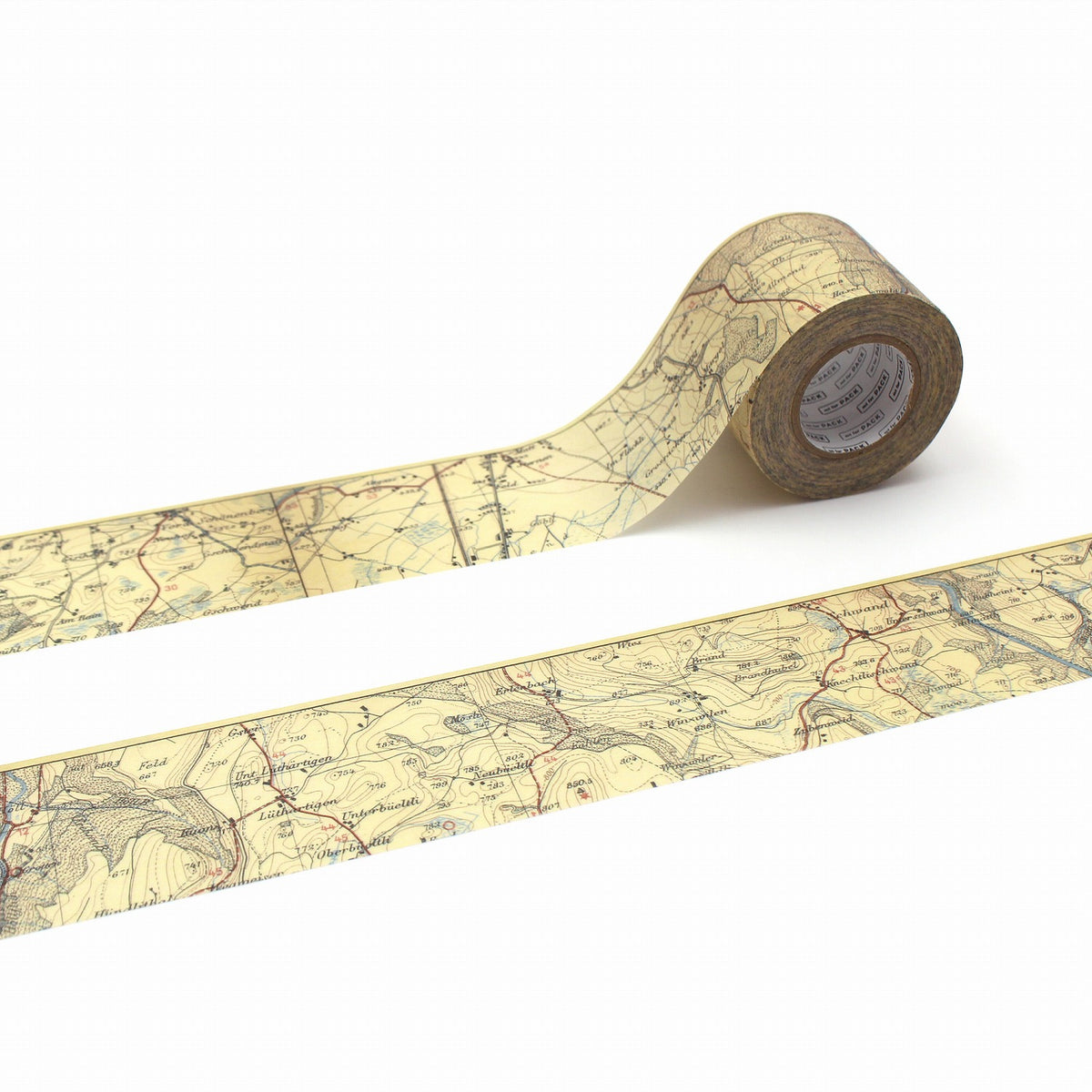 mt for PACK Vintage Map Washi Tape - Strong Adhesive Decorative Masking ...